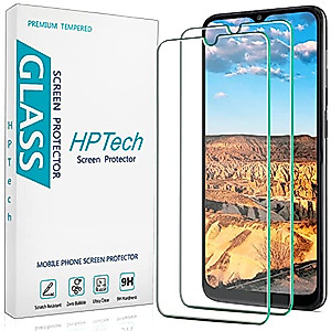 HPTech (2 Pack) Tempered Glass For Samsung Galaxy A32 5G Screen Protector, Easy to Install, Bubble Free, Work with 99% Case Friendly