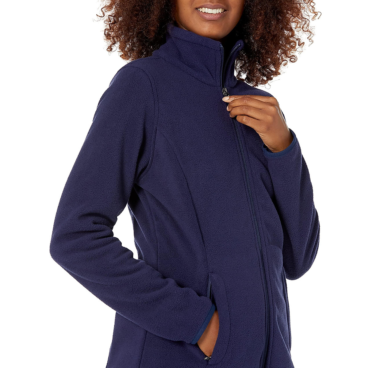 Amazon Essentials Women's Classic-Fit Full-Zip Polar Soft Fleece Jacket (Available in Plus Size), Navy, X-Large