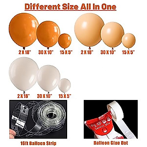 Beaumode Little Pumpkin Balloon Arch Garland Kit for Little Pumpkin Baby Shower Birthday Thanksgaving Fall In Love Bridal Shower Fall themed Rustic Boho Orange Party decorations (Orange Blush)