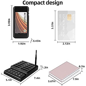 Retekess TD174 Restaurant Pager System, Long Working Distance Pager, Restaurant Waiting Buzzers,10 Guest Pagers for Food Truck, Restaurant, Food Court