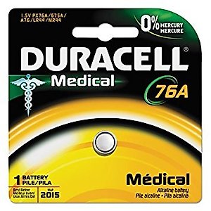 DURACELL Alkaline Medical Battery, 76/675, 1.5V, 1/EA