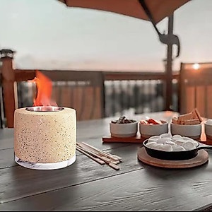 Aobaks Tabletop Fire Pit, Tabletop Fire Pit Indoor Outdoor, Portable Tabletop Fire Pit Bowl, Fire Pit