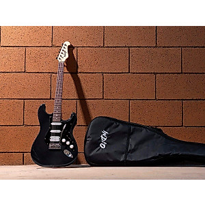 Monoprice Indio Series California Classic 6 String Solid-Body Ambidextrous Black, (610370)