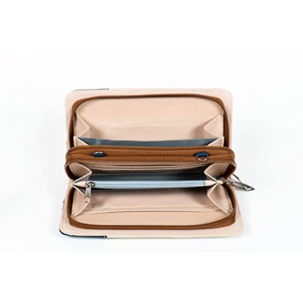 Borzelli. Fashion Purse and wallet Set for women made in Vegan Leather. 2 Pcs. Both include bag strap.