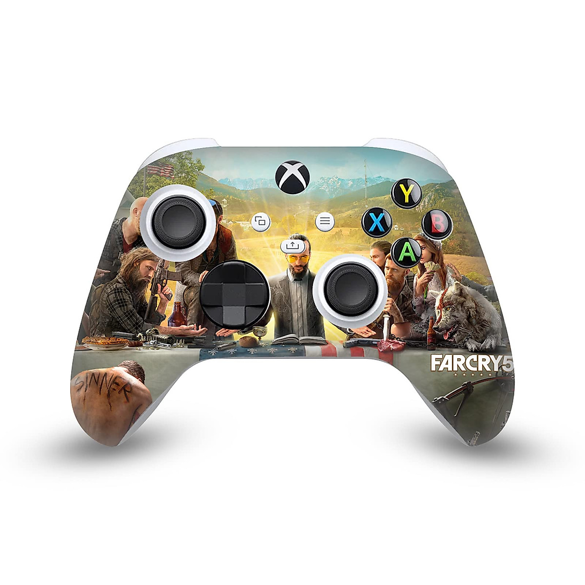 Head Case Designs Officially Licensed Far Cry Sinner Arte Clave Vinyl Sticker Gaming Skin Decal Cover Compatible With Xbox Series S Console and Controller Bundle