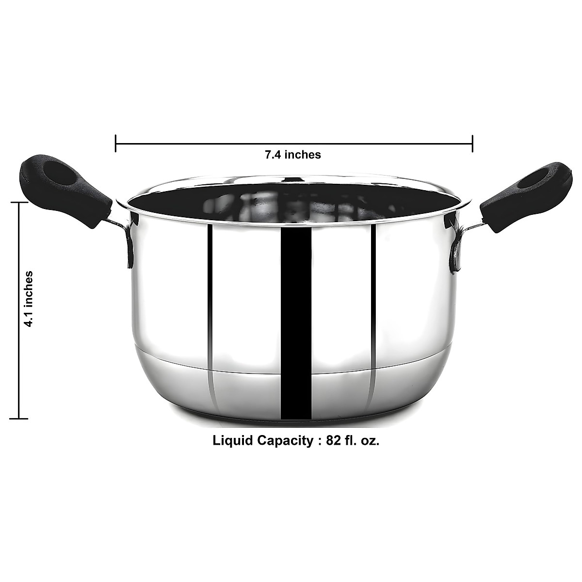 EasyShopForEveryone Stainless Steel Double Boiler for Stove Top, Molde Para Flan, Includes Inner Pan - Dishwasher Safe Flanera