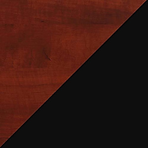 Convenience Concepts Oxford 5 Tier Corner Bookcase, Cherry / Black