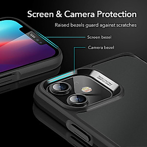 ESR Air Armor Designed for iPhone Mini Case [Shock-Absorbing] [Scratch-Resistant] [Military Grade Protection] Hard Polycarbonate + Flexible Polymer Frame for iPhone 2020 5.4" – Translucent Black