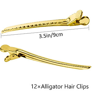 Stainless Steel Hair Prong and Duckbill Sectioning Clips - Barrettes for Hairstyling and Salon Use