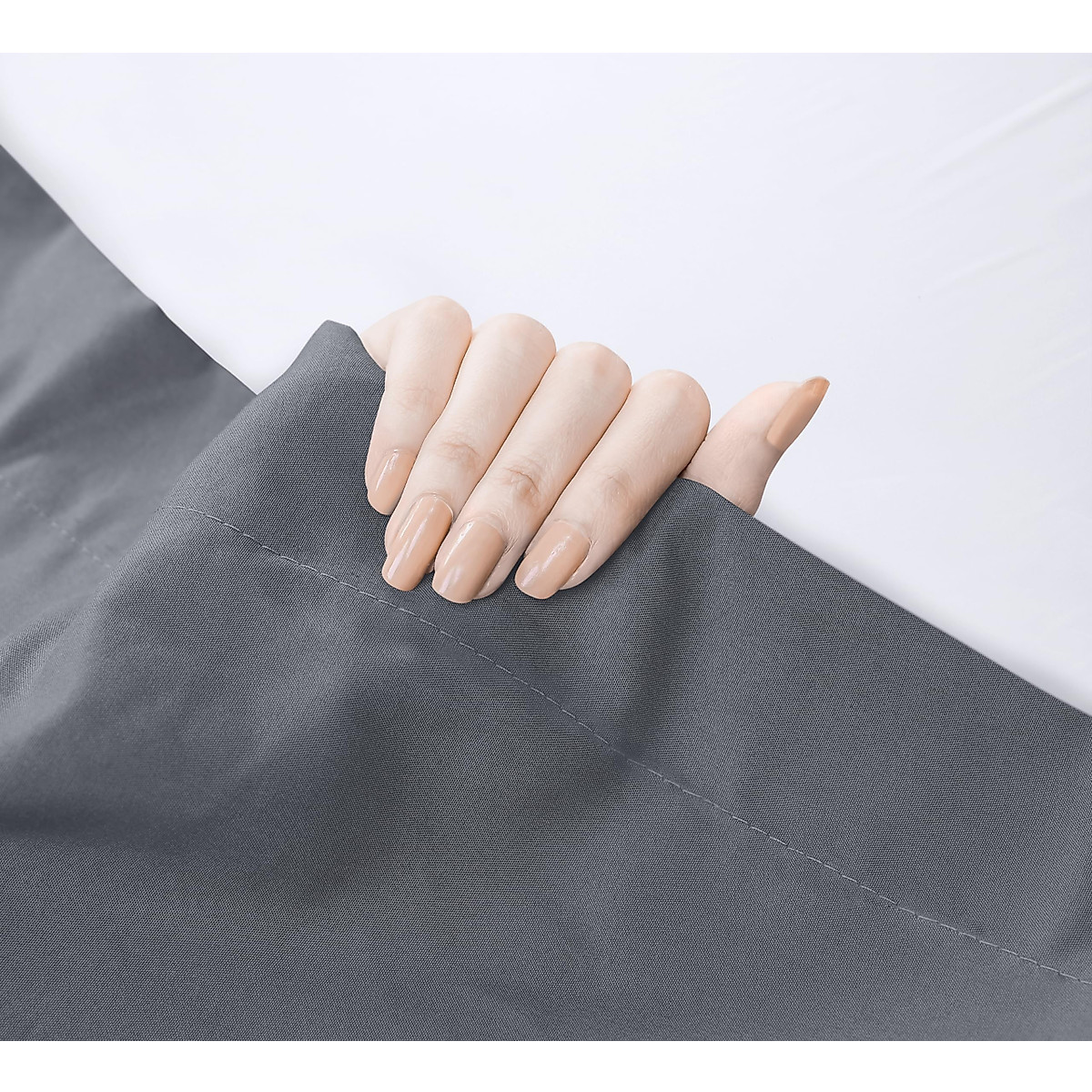 Utopia Bedding Flat Sheet - 1 Pack (Queen, Grey) - Soft Brushed Microfiber Fabric - Shrinkage & Fade Resistant Top Sheet - Easy Care Bed Sheet