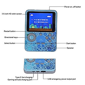 Hosi Handheld Game Console Color Screen Handheld Game Machine Multiple Easy Games for Kids