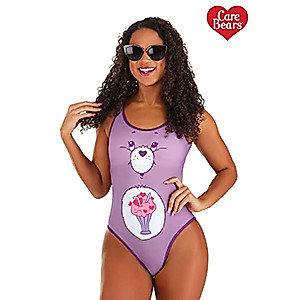 Share Bear Care Bear Women's Swimsuit - L Purple
