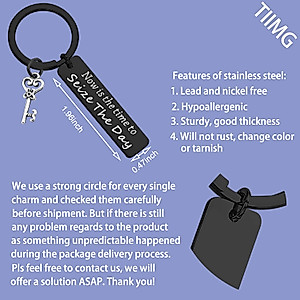 TIIMG Newsies Inspired Gift Now Is The Time To Seize The Day Musical Theatre Keychain Newsies Gift Broadway Musical Gift (seize to day black)