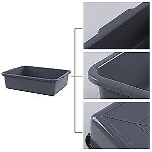 Innouse Small Commercial Bus Tub Box, 8 Liter Plastic Utility Bus Box, 4-Pack