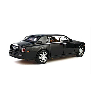 Greshare Model car, 1:24 Rolls-Royce Phantom Diecast Sound & Light & Pull Back Model Toy Car Black New in Box