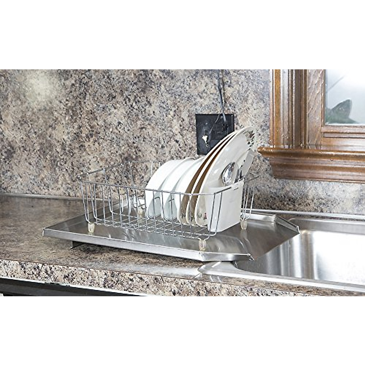 Stainless Steel Dish Drain Board (End Opening)