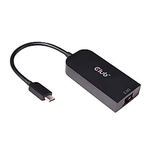 Club 3D USB 3.2 Adapter Type C to 2.5 Gigabit Ethernet ST./BU. Black CAC-1520