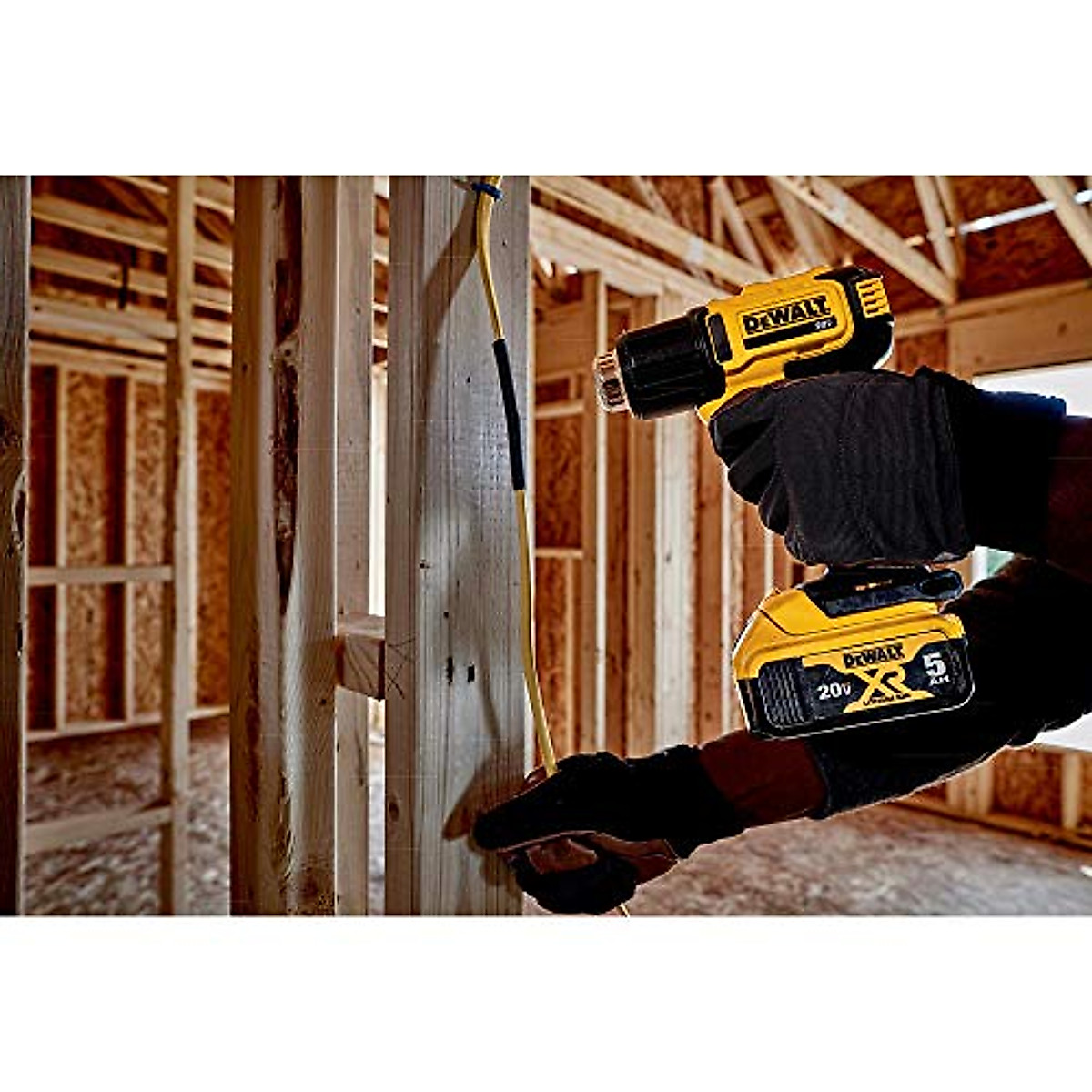 DEWALT 20V MAX Heat Gun, Cordless, Up to 990 Degrees, 42 Minutes of Run Time, LED Light, Bare Tool Only (DCE530B)