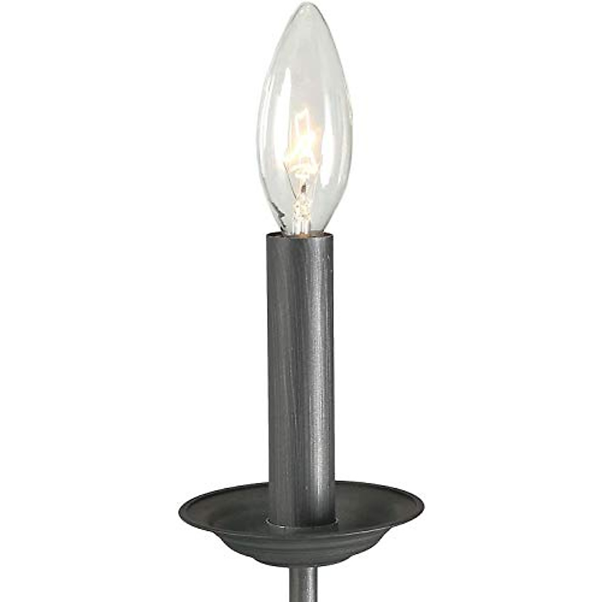 LOG BARN French Country Chandelier, Modern Farmhouse Lighting Style in Brushed Rustic Dark Grey, Kitchen Island Pendant for Dining Room, Bedroom