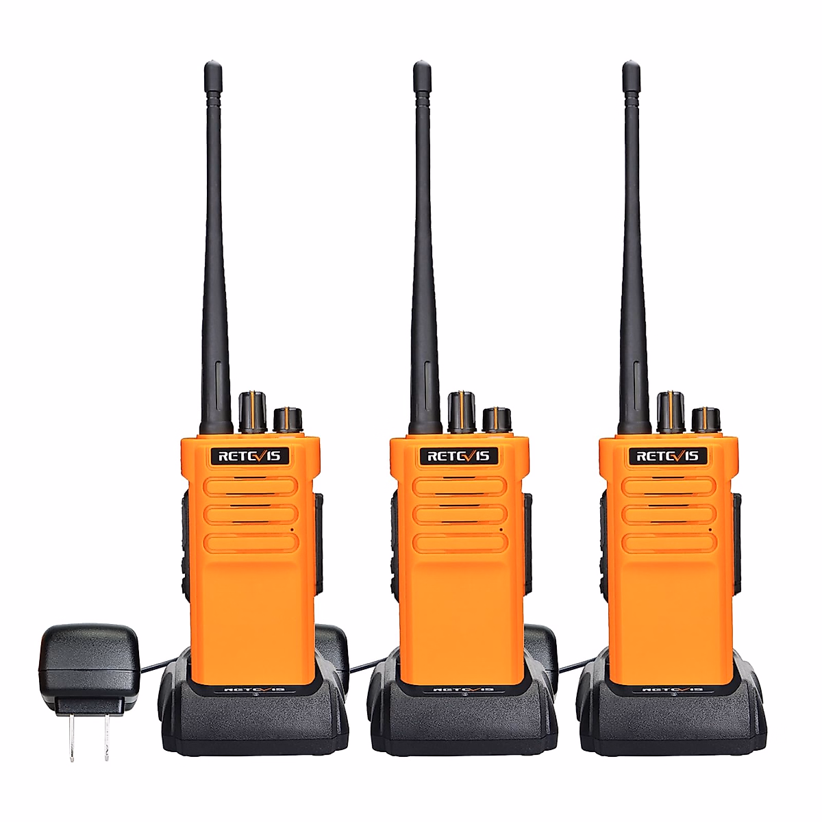 Retevis RT29 Walkie-Talkies Long Range for Adults, Strong Penetration Two Way Radios with 3200mAh Rechargeable, Professional 2 Way Radios Long Range for Hunting(3 Pack)