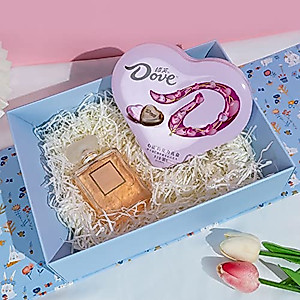 Aiuonenian Gift Boxes With Lid 11.4x8.3x3.4In, Large Birthday Gift Boxes For Presents, Bunny Cartoon Design Gift Box For Child Birthday Gift, Wedding Gift Box (blue)