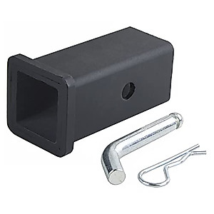 REYSUN 864028 Trailer Hitch Adapter Hitch Reducer Sleeve from 2-1/2 inch to 2 inch, with Hitch Pin and Clip