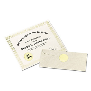 Avery 05868 Permanent Notarial Seals, Inkjet, 2-Inch Round, Gold, 44 Seals/PK