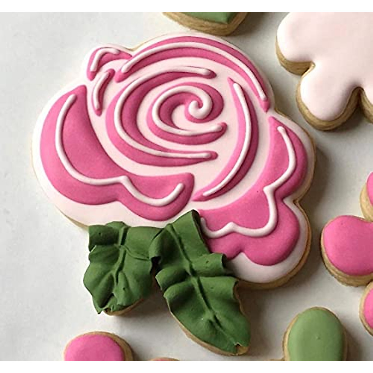 Ann Clark Cookie Cutters 5-Piece Summer Flowers Cookie Cutter Set with Recipe Booklet, Rose, Sunflower, Tulip, Flower Bouquet