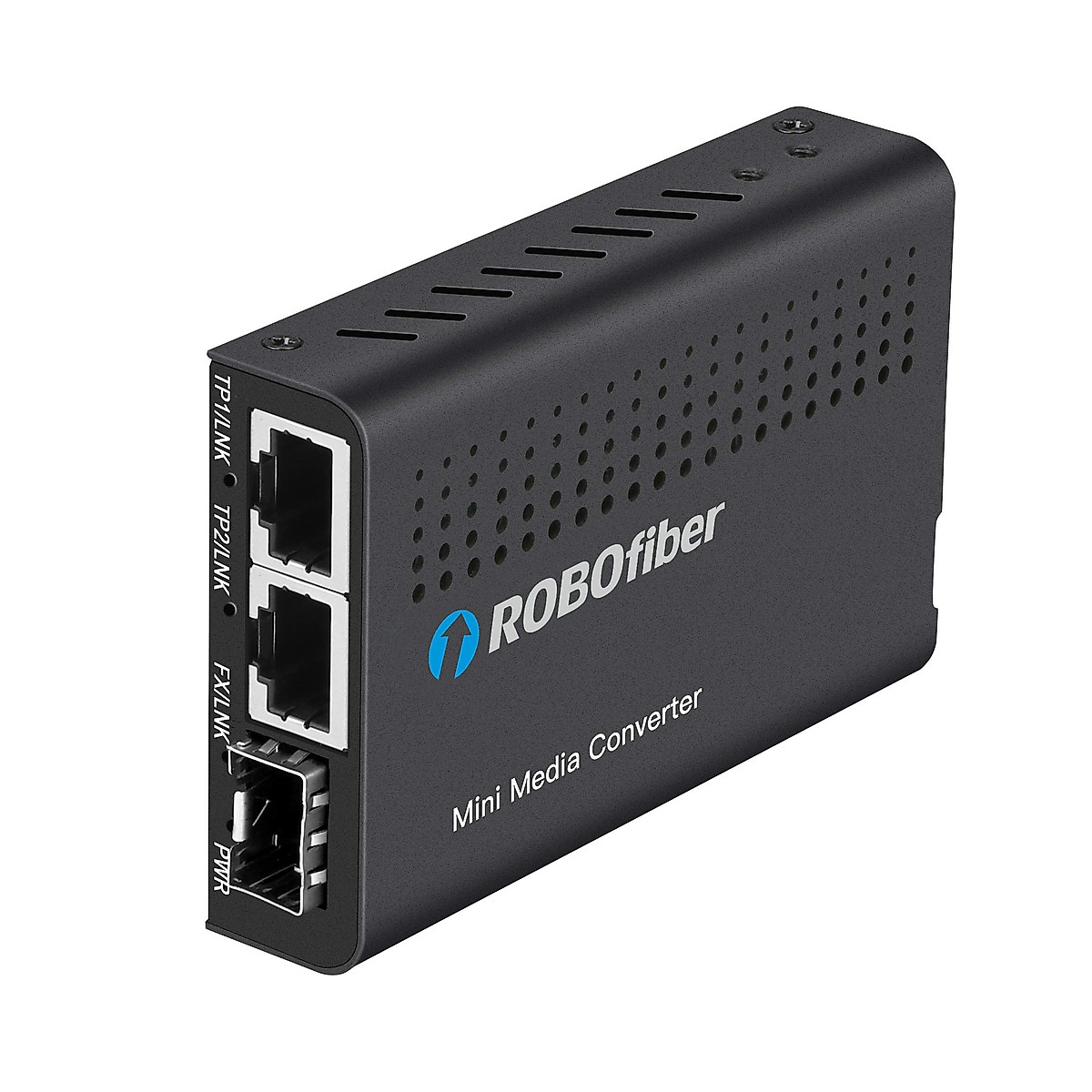 LFC-1002-SFP Two RJ45 Ports Gigabit Ethernet to 100/1000BaseX SFP Slot Fiber Media Converter, LFP and DIP sw Settings