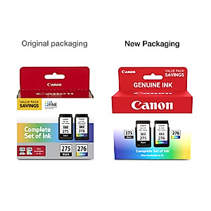 Canon PG-275 XL / CL-276 XL Value Pack, Compatible to PIXMA TS3520, TS3522 and TR4720 Printers