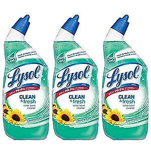 Lysol Cling Gel Toilet Bowl Cleaner, Country Scent, 24 Fl Oz (Pack of 3)