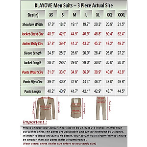 Suit for Men Two Button Slim Fit 3 Piece Mens Suit Wedding Prom Suits Blazer Tux Vest & Trousers White M