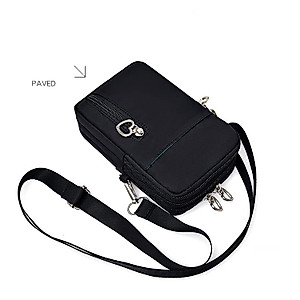 Small Women Crossbody Cell Phone Purse Armband Wallet Bag for Samsung Galaxy Z Flip 4 S22 Ultra S20 S21 FE A03 A13 A33 A53 Google Pixel 6 6a 5 (Blue)