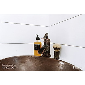 Pfister Ashfield Bathroom Sink Faucet, Single Handle, Single Hole or 3-Hole, Rustic Bronze Finish, LF042YP0U