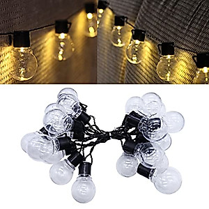 balacoo LED Globe Balls String Lights: Clear Crystal Ball Fairy Lights Indoor Outdoor Decorative Christmas Tree Lights 10LED for Garden Patio Yard Home Parties