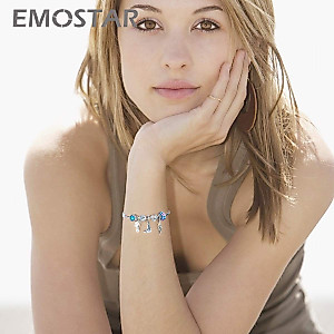 Wedding Ring Dangle Wedding Dress Charms fits Pandora Charm Bracelets–925 Sterling Silver Strapless Gown Pendant with Blue Crystals, Gifts Married Beads for Anniversary/Bride