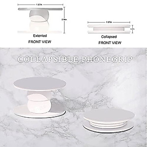 WUYULB Clear Crystal Collapsible Expandiing Mobile Phone Grip Stand Holder for Smartphones and Tablets Cell Phone Accessory (Purple Glitter)