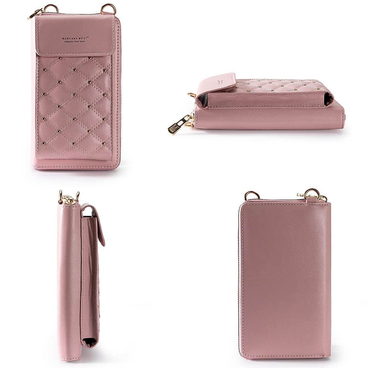 Montana West Small Crossbody Cell Phone Purse for Women RFID Blocking Cellphone Wallet Purses Travel Size MWC-110PK