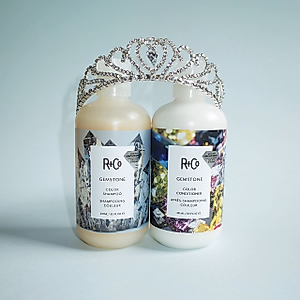 R+Co Gemstone Shampoo/Conditioner/Gloss Trio Packette | Repairs + Preserves Hair Color, Frizz Control | Vegan + Cruelty-Free | .25 Oz