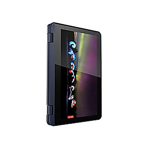 Lenovo 500w Gen 3 11.6" Touchscreen Convertible 2 in 1 Notebook, Intel Celeron N5100 Quad-core, 4GB RAM 64GB Flash Memory, Windows 10 Pro, 82J30001US, microSD Reader, Abyss Blue + ZipnologyCloth- New