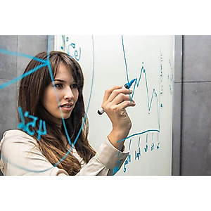 Glass Pen Liquid Paint Marker: Glass Writing Pens and Painting Markers with Washable, Erasable Ink - Windows, Mirrors, Signs, Crafts - 2 Pack, 5mm Narrow and 15mm Wide Tip Pen - Black