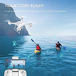 Potensic Upgraded P5 Drone with 2.7K Camera for Adults and Beginners, FPV Quadcopter Helicopter with Gravity Sensor, Trajectory Flight and 3D Flip, Altitude Hold, Headless Mode, 40 Mins Flight Time