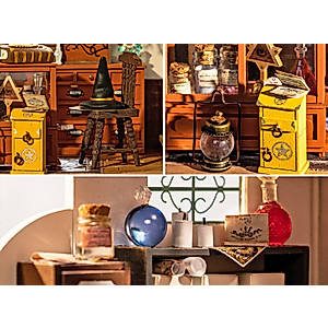 Rolife DIY Miniature Dollhouse Room Kit - Magic Potion Store Diorama Kit DIY Crafts Hobbies for Women/Men Gifts for Teens Adults Home Decor