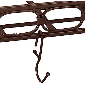 Old Dutch Bookshelf Pot Rack, 36.25x9x12, Bronze