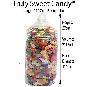 19 Retro Empty Plastic Sweet Jars for Pick & Mix, Victorian Sweet Shop, Candy Buffet Kit, Party Pack