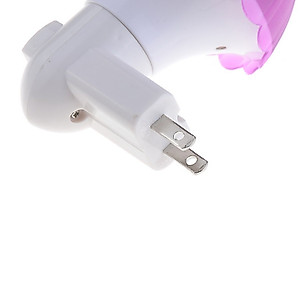 AMZSTAR Kids Night Light,Fiber Optic Butterfly Plug LED Color Change Night Light Decor Lamp Gift Toy (Purple)