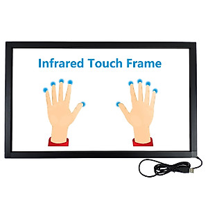 DeYoWo 32 Inch Interactive 10 Points Infrared IR Touch Screen Overlay Frame Free Driver