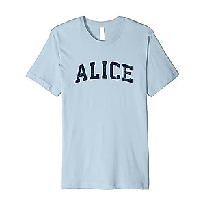 Alice Texas TX Vintage Sports Design Navy Design Premium T-Shirt