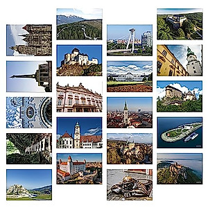 Dear Mapper Slovakia Vintage Landscape Postcards Pack 20pc/Set Postcards from Around the World Greeting Cards for Business World Travel Postcard for Mailing Decor Gift