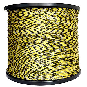YCFERESY Upgraded Electric Fence Polywire 3366 Feet 1026 Meters, 6 Stainless Steel Strands for Reliable Conductivity and Rust Resistance, Portable Electric Fencing,UV, Rust Resistant